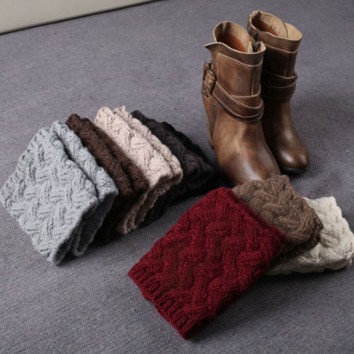 Frauen Wärmer Winter Bein Häkeln Stricken Boot Soc... – Vicedeal