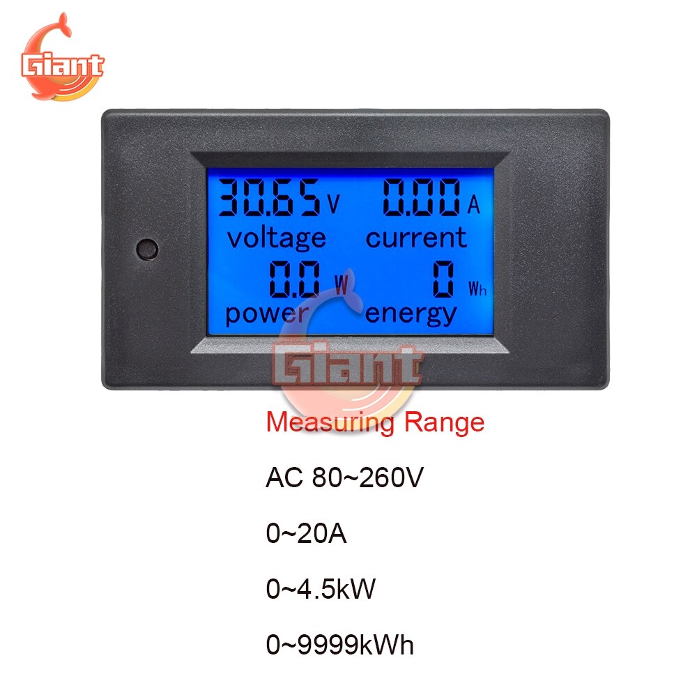 20A 50A 100A 80-260V 6.5-100V LCD Power Supply Pan... – Grandado