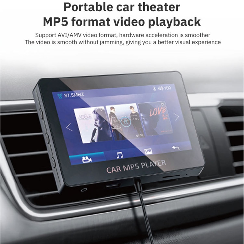 Bluetooth 5.0 Auto MP5 Speler Fm-zender Ondersteun... – Vicedeal