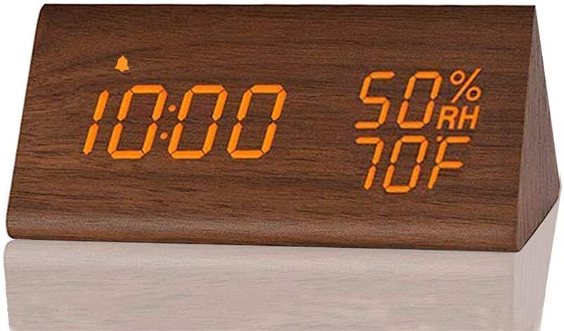 Intelligent LED Digital Clock Wood USB Table Alarm... – Vicedeal