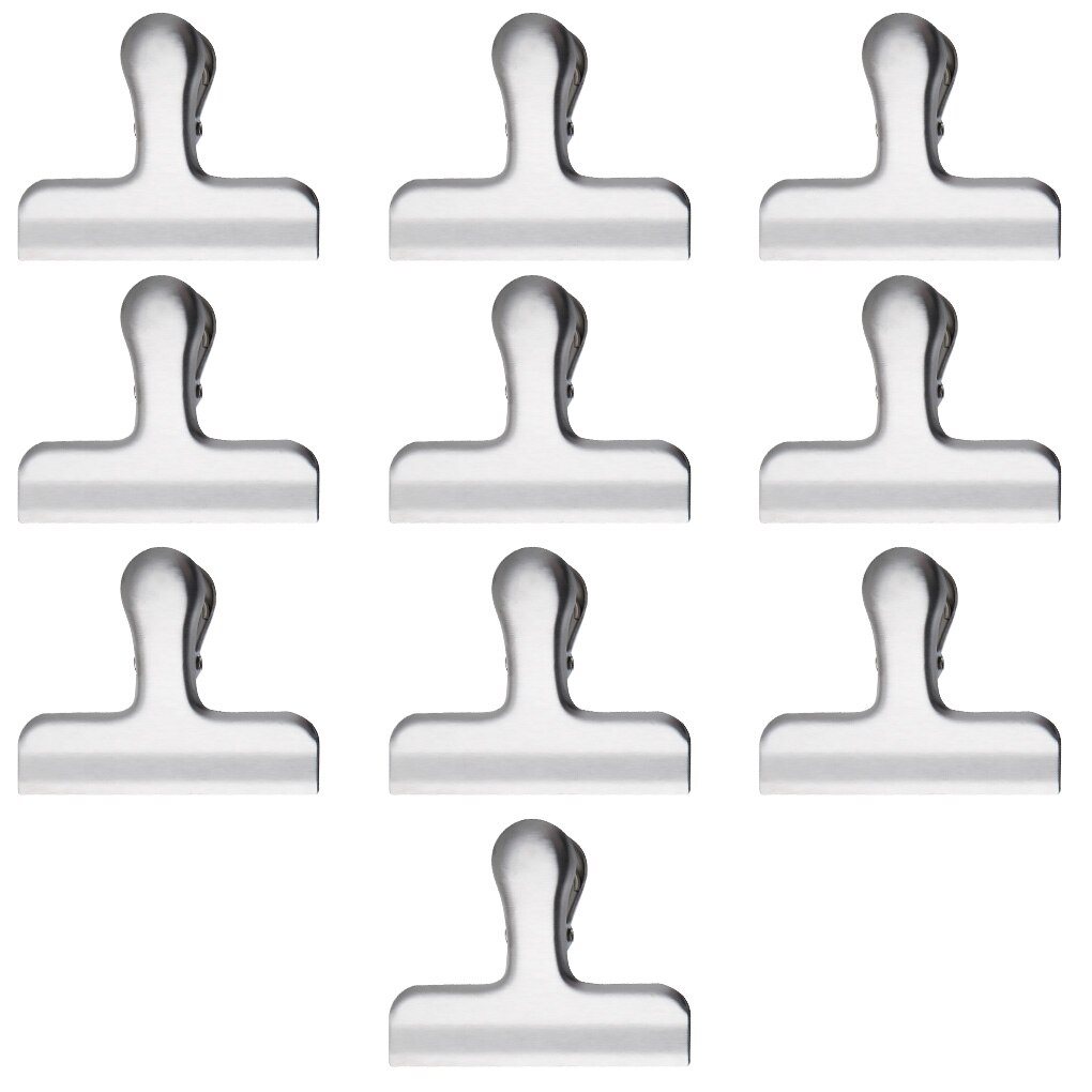 10Pcs Stainless Steel Food Clips File Snacks Metal... – Grandado