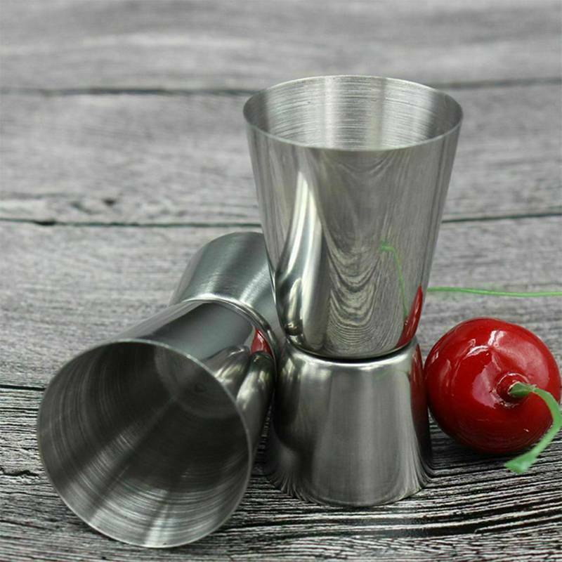 25/50ml Stainless Measure Cup Spirit Cocktails Jig... – Vicedeal