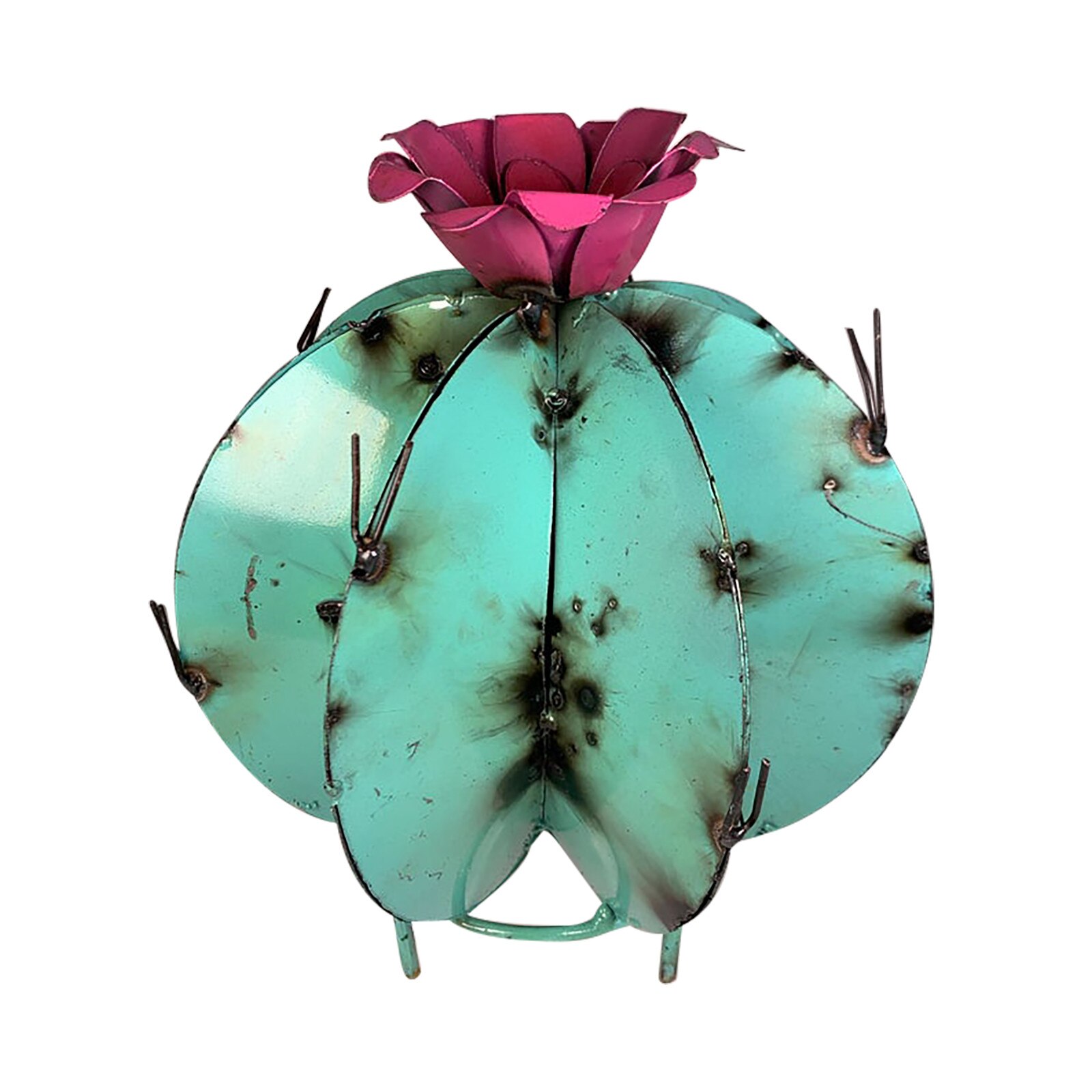 Desert Guard Metal Cactus Sculpture Artwork Garden... – Grandado