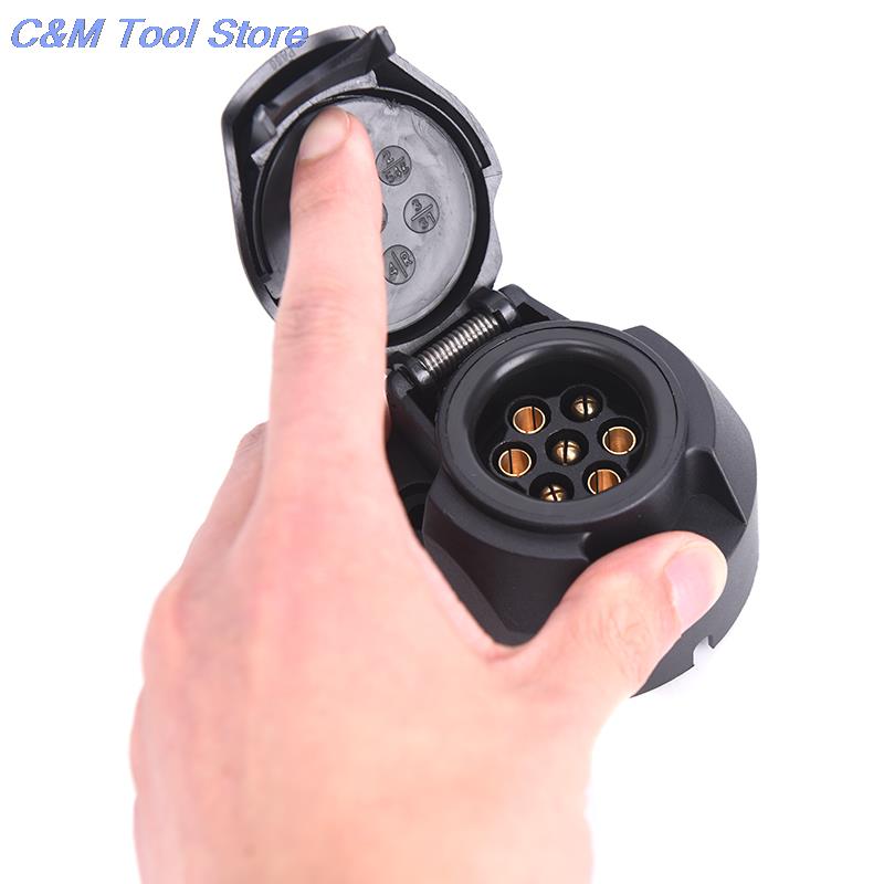 12V Towbar Towing Socket 7 Pin Round European stan... – Grandado