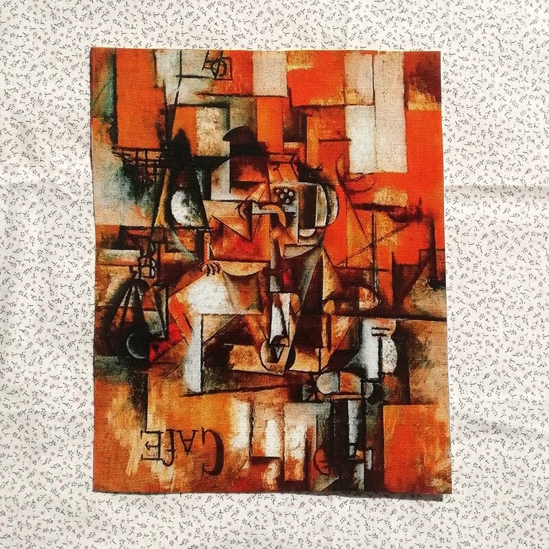 hand dyed Fabric Picasso cotton canvas Patchwork d... – Grandado