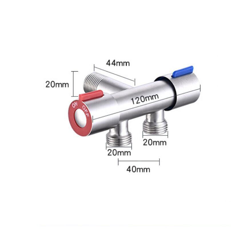 304 rustfrit stål dobbelt udløb trekant ventil van... – Grandado
