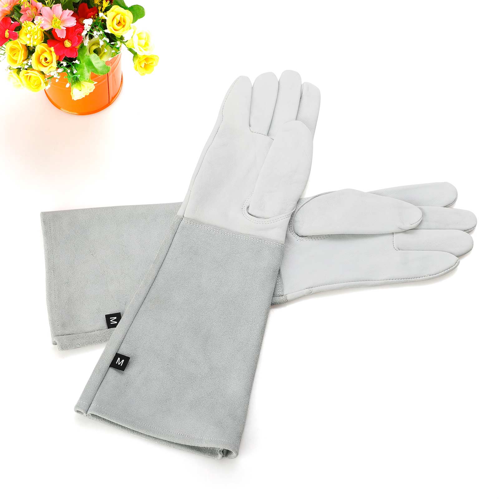 1 Pair Heavy Duty Gardening Rose Pruning Gauntlet ... – Grandado