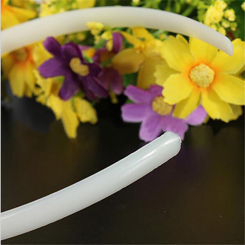 12Pcs /pack 10MM Width White Plain Girls Headband ... – Vicedeal