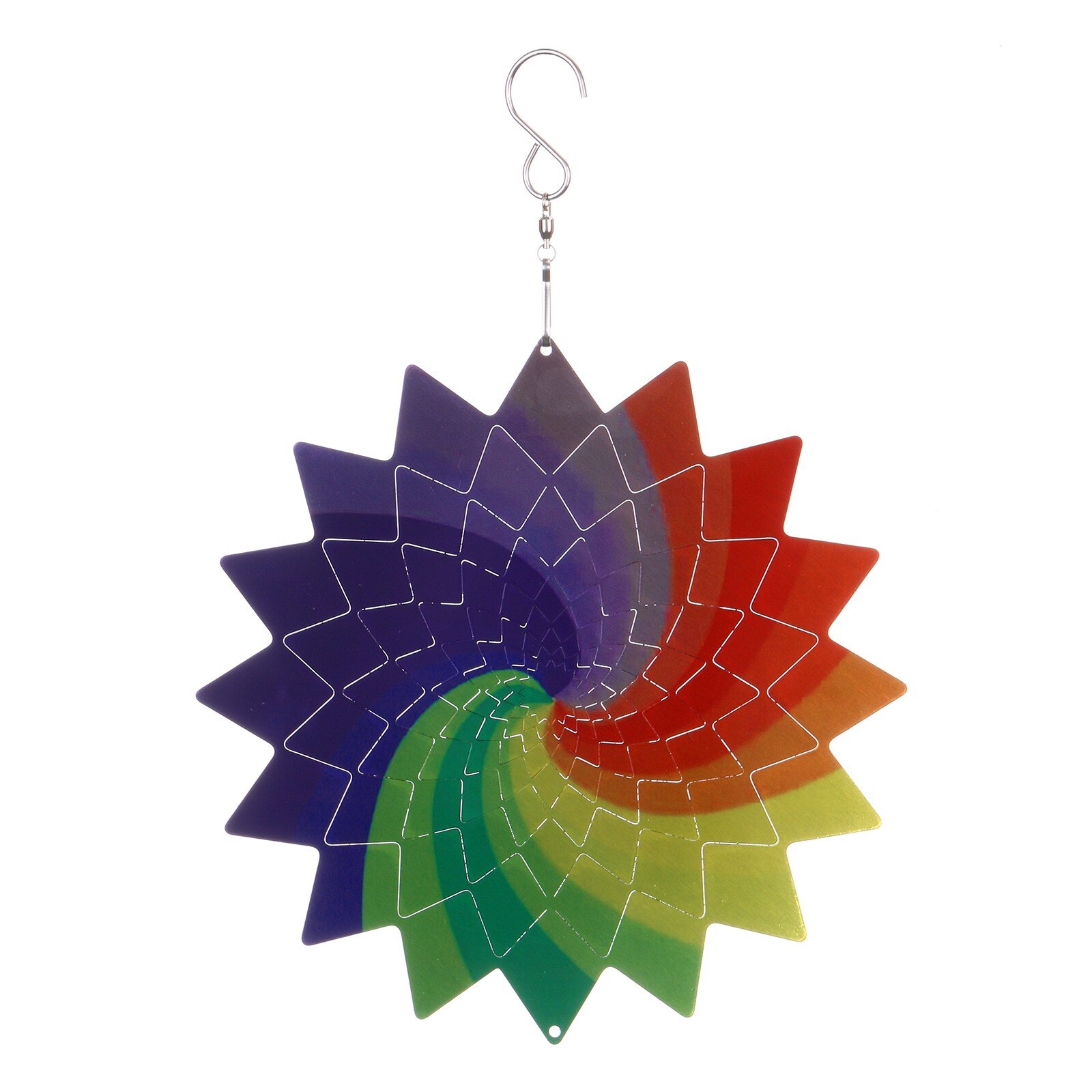 Stainless Steel Rainbow Colors Wind Spinner- 3D In... – Grandado