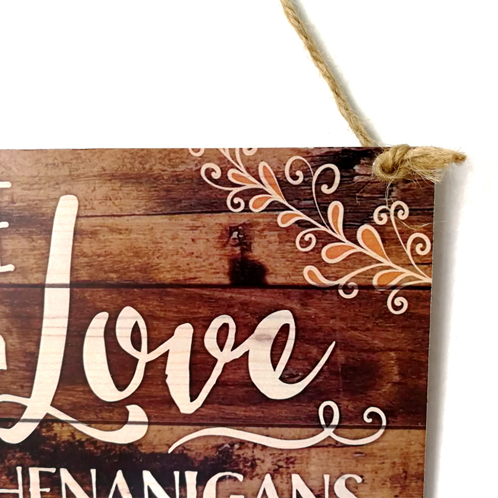 This Home is Built on Love Home Wooden Hanging Sig... – Grandado