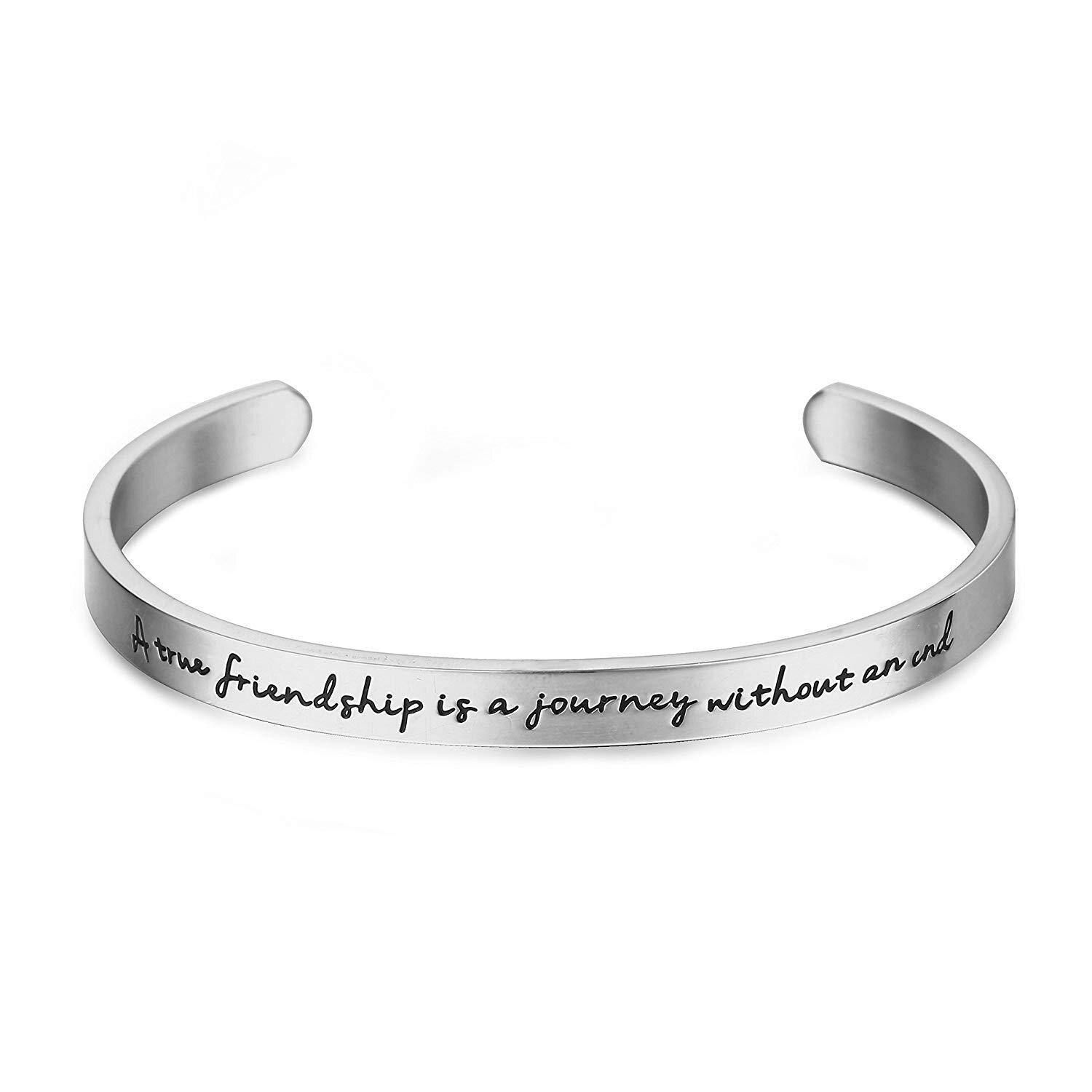 Friendship Bangles Bracelets " A True Friendship I... – Grandado