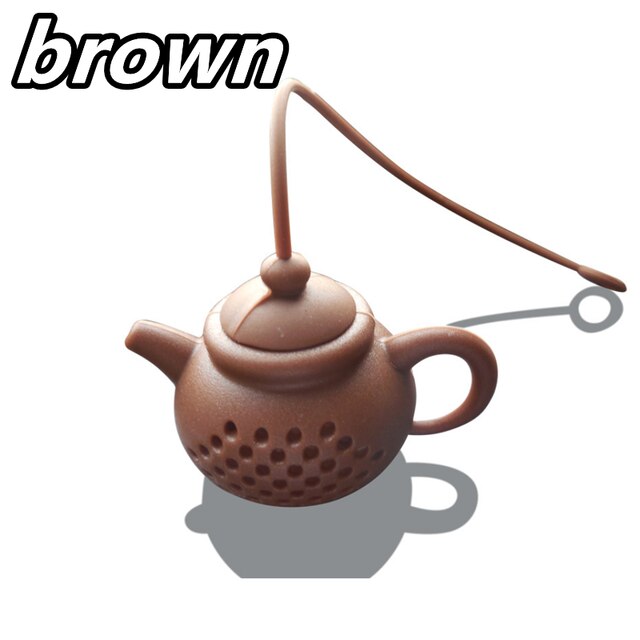 Tea Infuser Strainer Teapot-Shape Silicone Tea Bag... – Vicedeal
