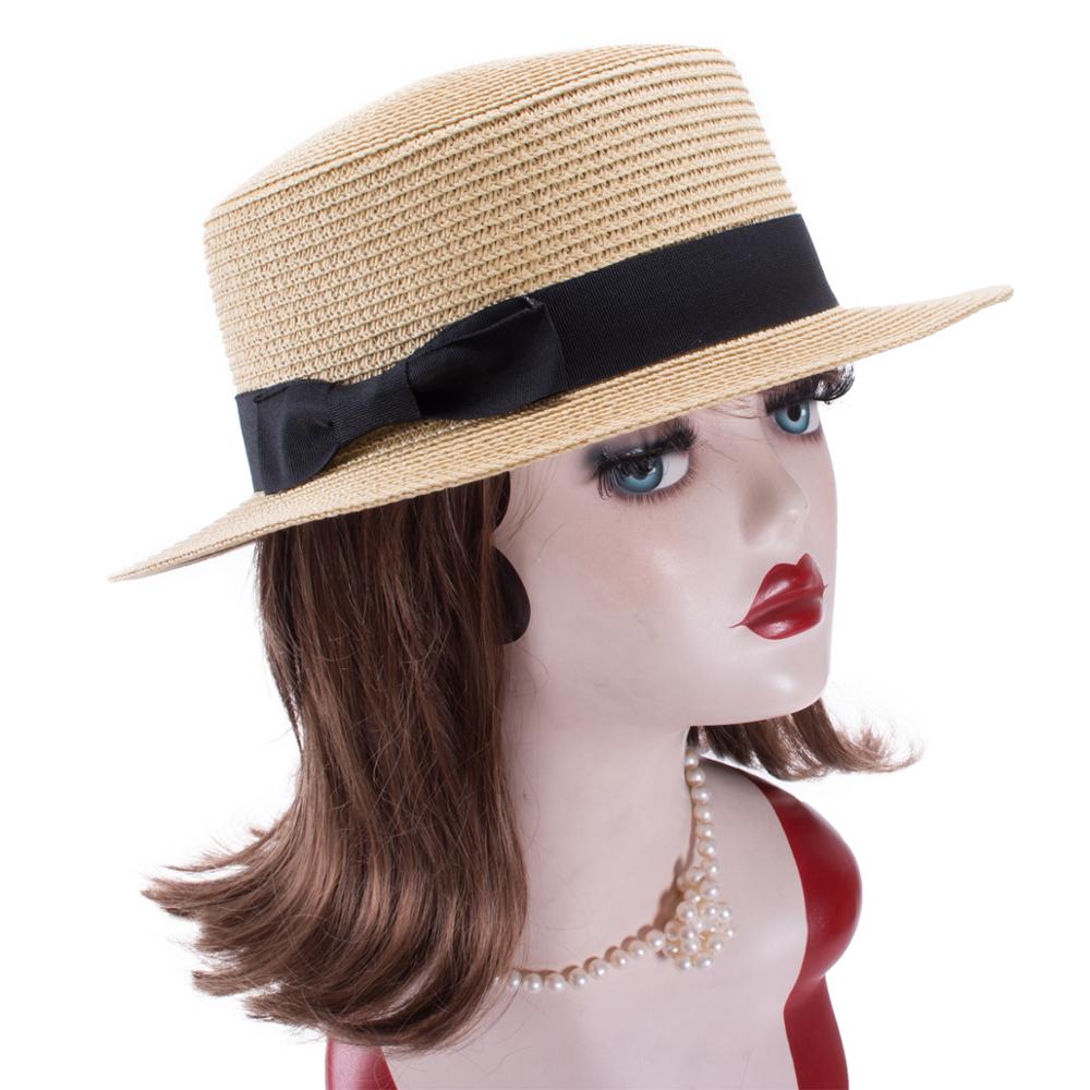 Vrouwen Hoeden Dame Strooien Bowler Schipper Zon H... – Grandado