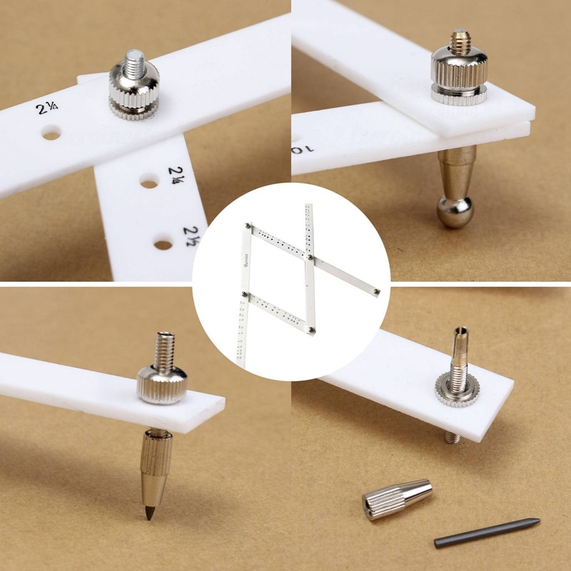 34cm Drawing Ruler Artist Pantograph Folding Ruler... – Vicedeal