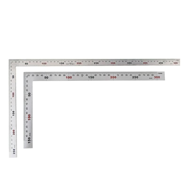 Stainless Steel 90 Degree Ruler Metal L Shape Rule... – Vicedeal