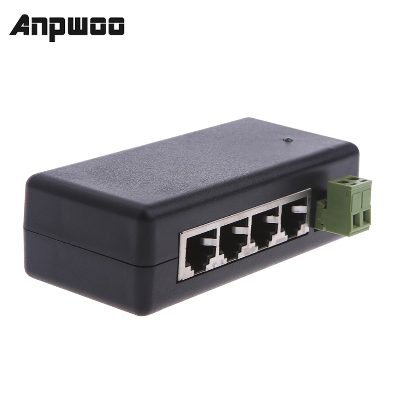ANPWOO 4 Port POE Injector For CCTV Surveillance I... – Grandado