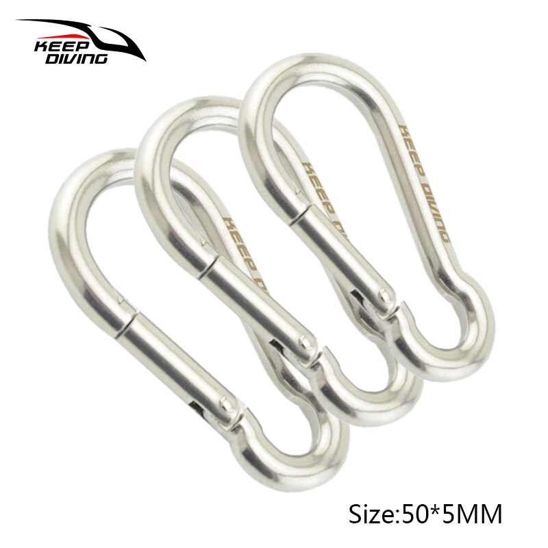 3 PCS 316 Stainless Steel Scuba Diving Hook Spring... – Grandado