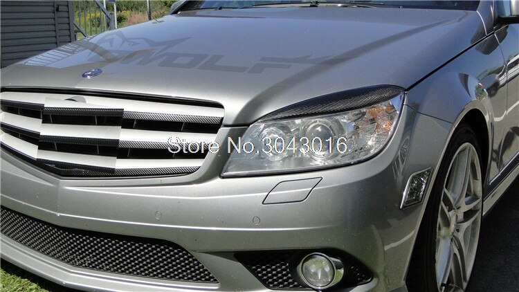 Real Carbon Fiber decoration Headlights Eyebrows E... – Grandado