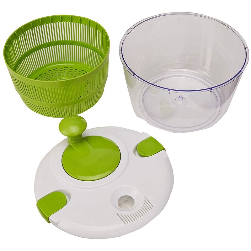 Ctg-00-Sas Salad Spinner, Green And White – Vicedeal