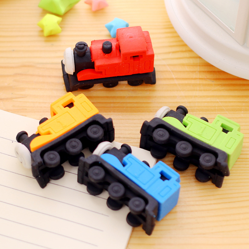 rubber primary school cute train rubber small priz... – Grandado