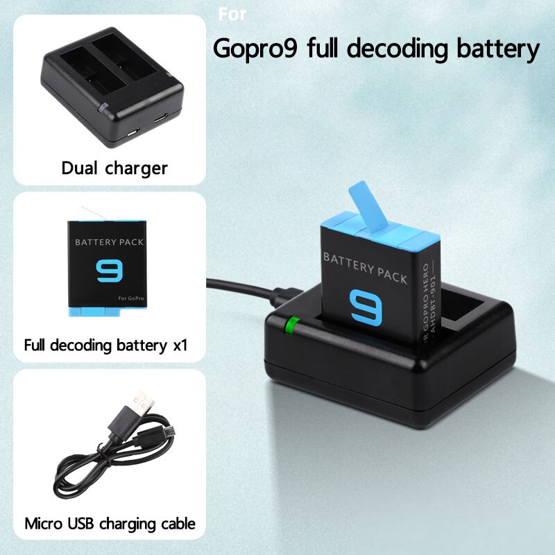 For go pro hero 9 Battery Charger / for GoPro Hero... – Vicedeal