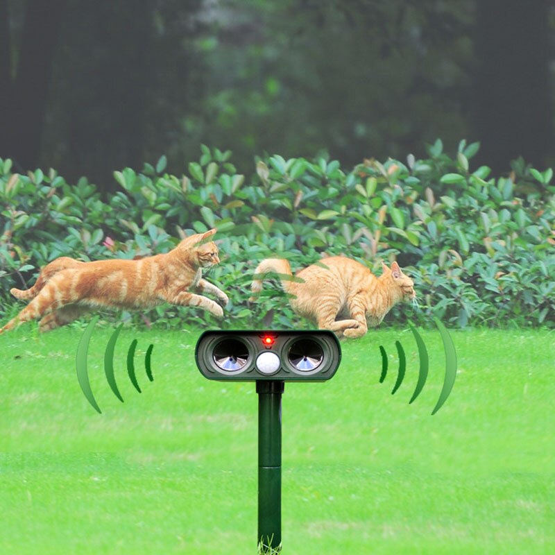 Solar Power Dog Pest Repeller Scarer Ultrasonic In... – Grandado