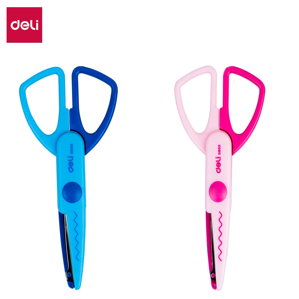 DELI School Scissors Neon Zigzag Crafting 2 Shape ... – Vicedeal