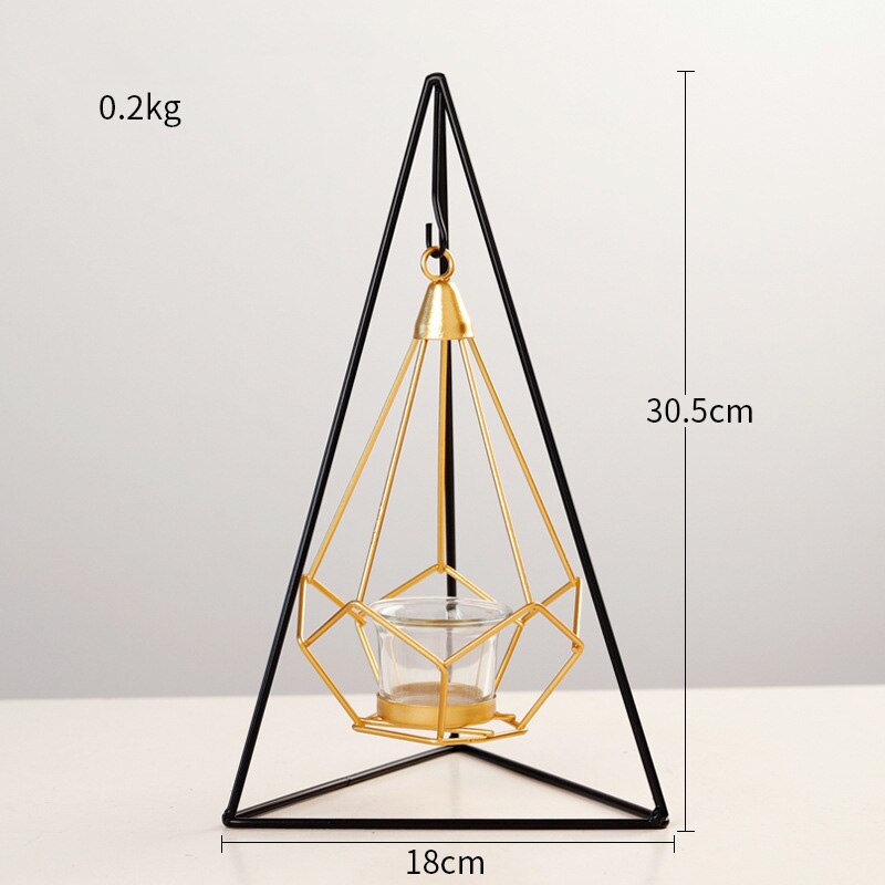CAPTAINIRON Candlestick Hanging On Rack Candle Hol... – Grandado