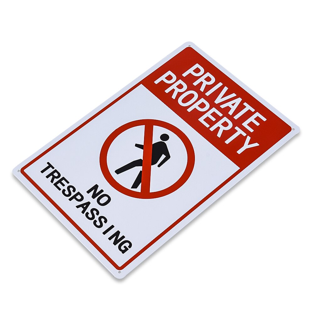 Pack Private Property No Trespassing Sign 12 x 8 I... – Vicedeal