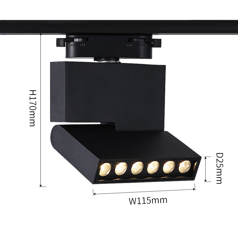 VISDANFO aluminium Plafond Spot Rail Spots COB Ver... – Grandado