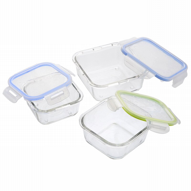 HIFUAR 3PCs Glass Food Storage Containers 1Set Stu... – Grandado