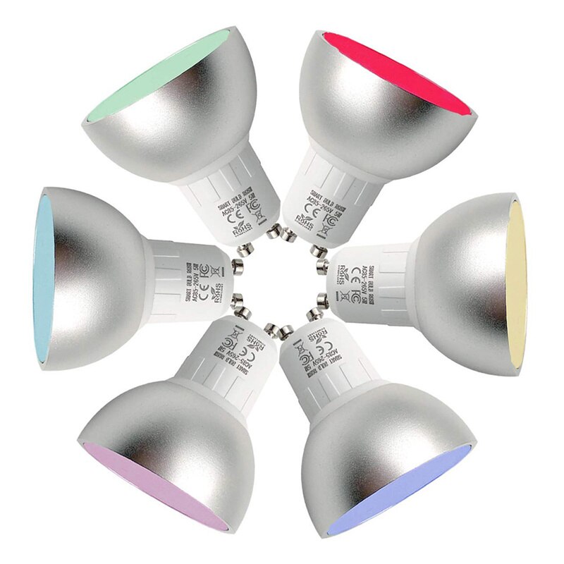 1/2/3/4pcs GU10 WiFi Smart Led-lampen RGBW 5W Lamp... – Vicedeal
