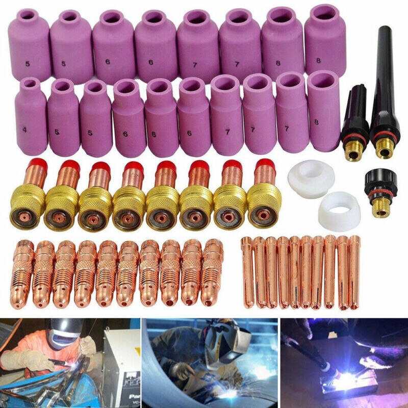 51pcs TIG Welding Ceramic Cup Gas Lens Set Kit For... – Grandado