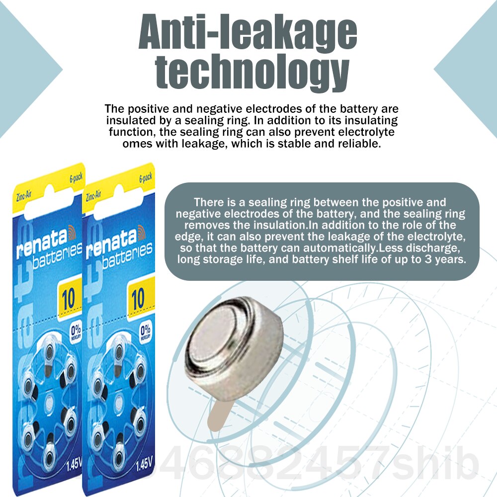 12-120pcs Original Renata ZA10 PR70 A10 10A 10 1.4... – Grandado