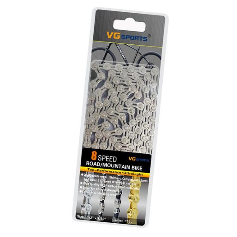 VG Sports 8 Speed Bicycle Chain Half Hollow Bike C... – Grandado