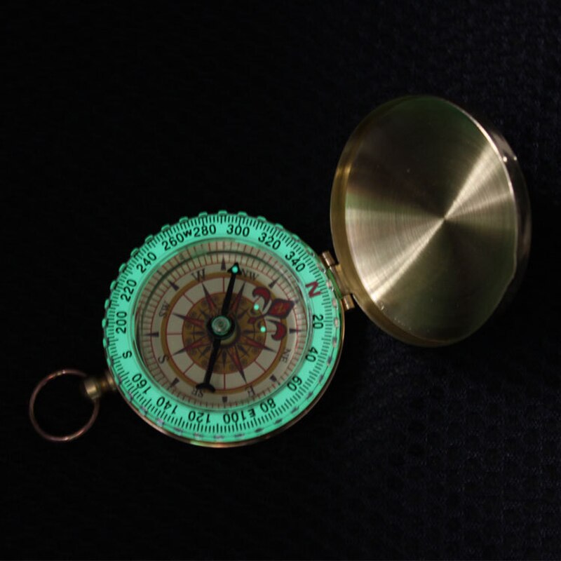 Pure copper clamshell compass with luminous pocket... – Vicedeal