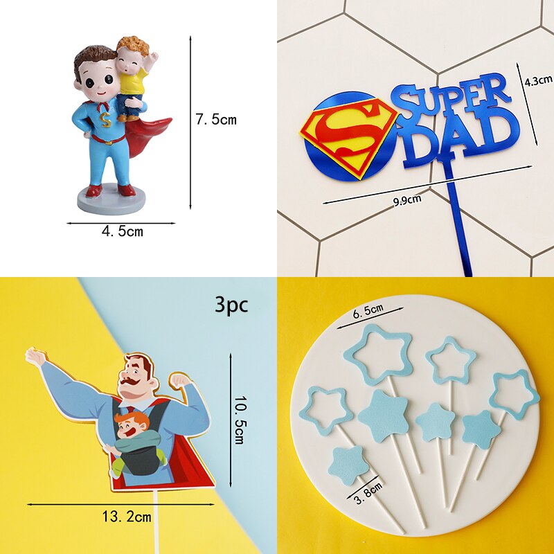 Houd Baby Super Dad Papa Vaderdag Cake Topper Voor... – Vicedeal