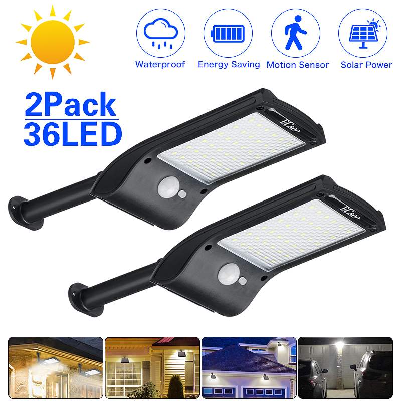 36 LED Solar Wand Licht IP65 Straße Licht Automati... – Vicedeal