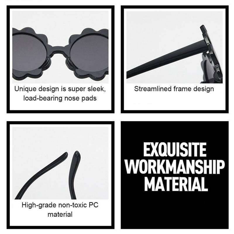 Lovely Children Flower Round Sunglasses Summer UV ... – Vicedeal