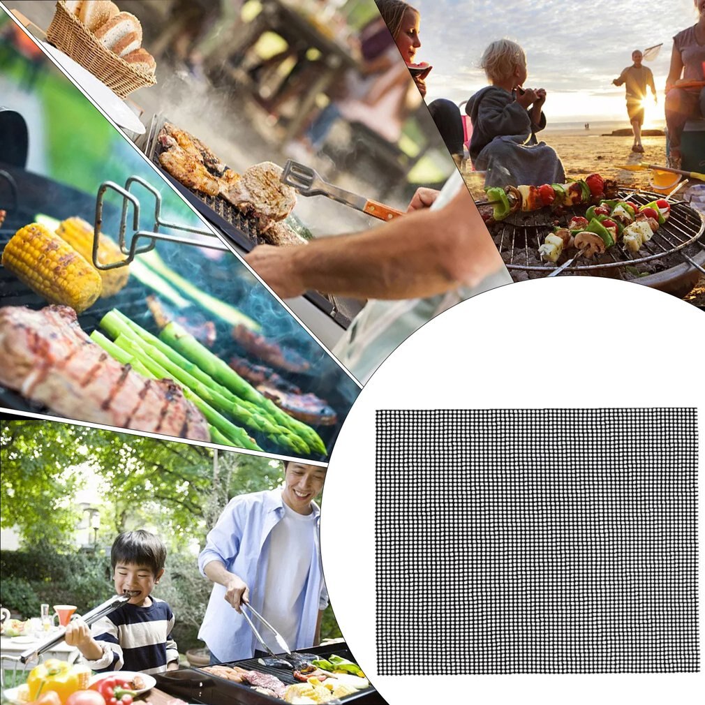 Barbecue Grill Mesh Mat Non-stick Baking Mat Grid ... – Vicedeal