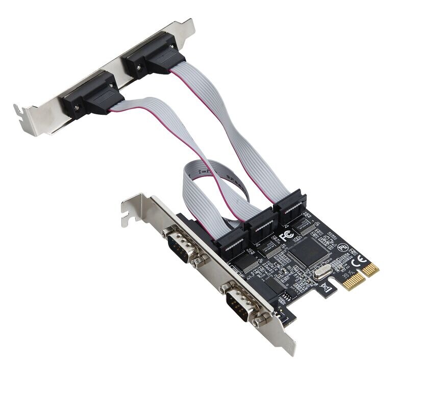MOSCHIP 9900 PCIe 4 Ports Serial Add on Card Multi... – Grandado