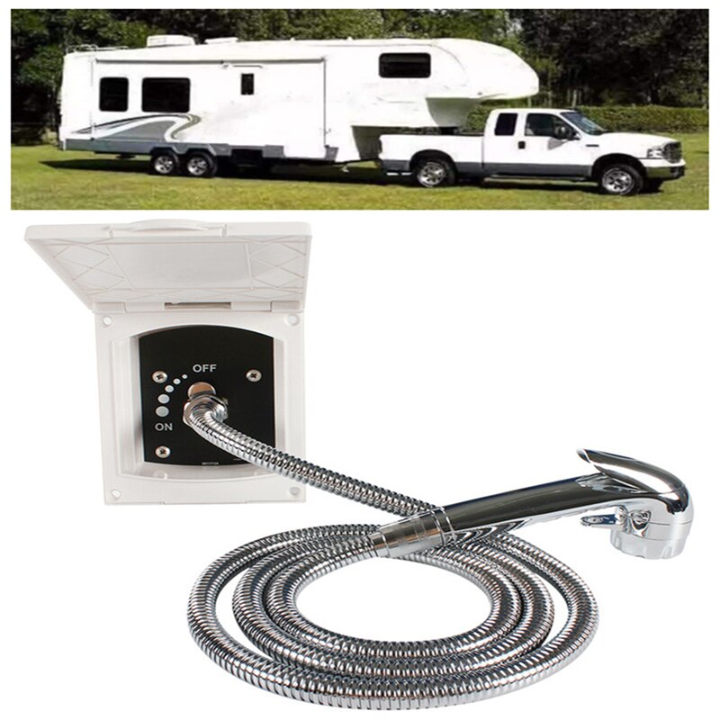 White Exterior Shower Box Kit For Caravan RV Boat ... – Grandado