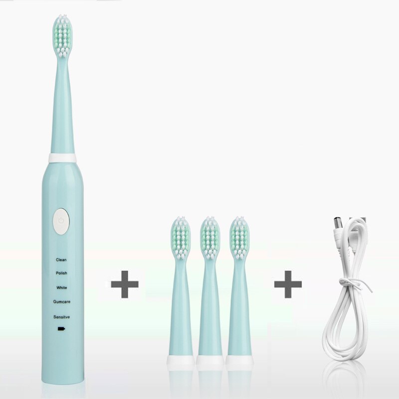 Electric Toothbrush Adult Timer Brush USB Charger ... – Vicedeal