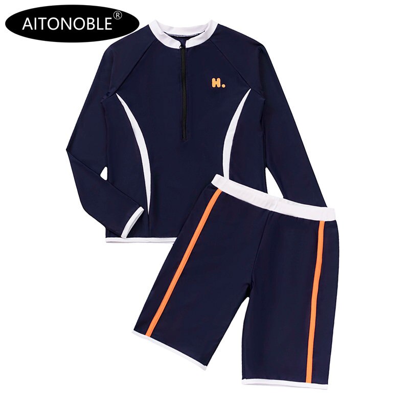 Aitonoble Kids Rash Guard Years 10-15 Boys Swimwea... – Grandado