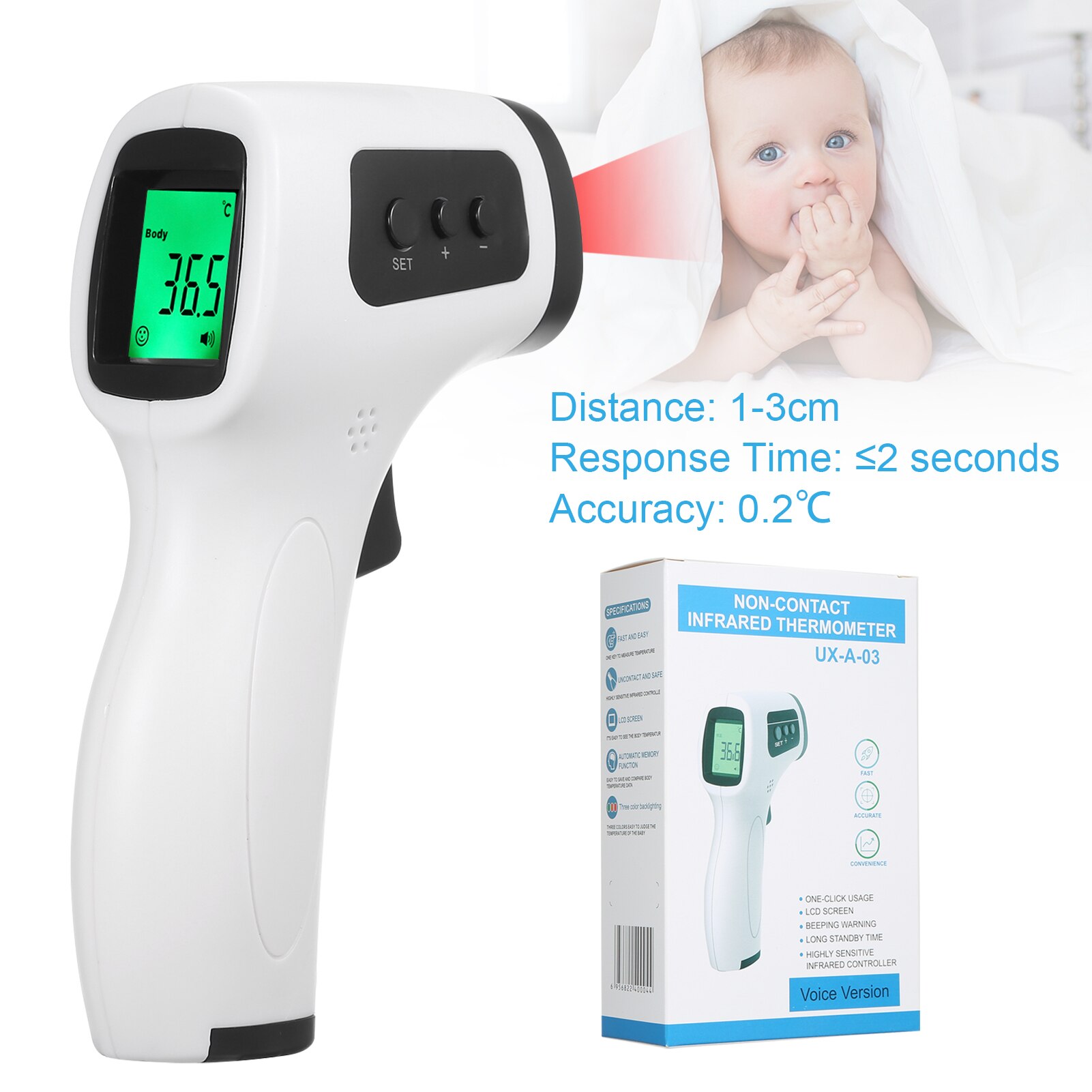 Digital Non-contact Infrared Thermometer Forehead ... – Grandado