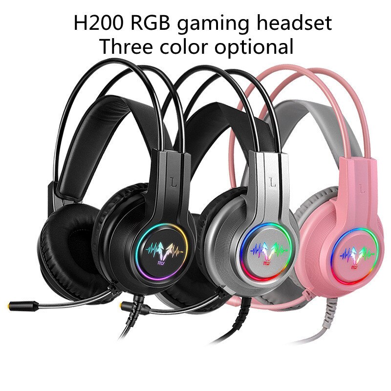 Wolf Hunter H200 RGB Game Headphone Head-Mounted D... – Vicedeal