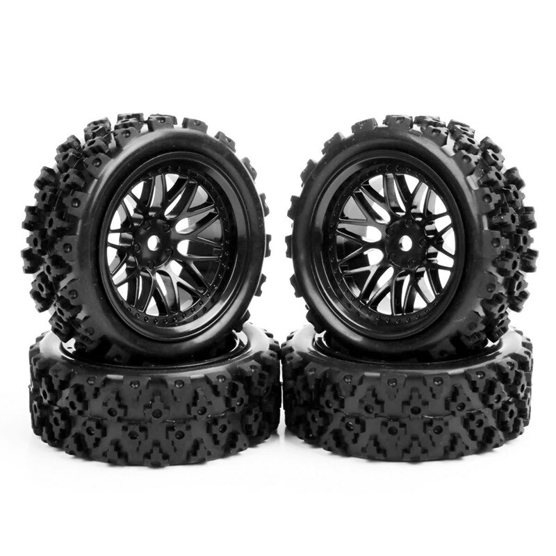 4pcs/set 1:10 RC Rubber Tyre Rim Car Racing Off Ro... – Grandado