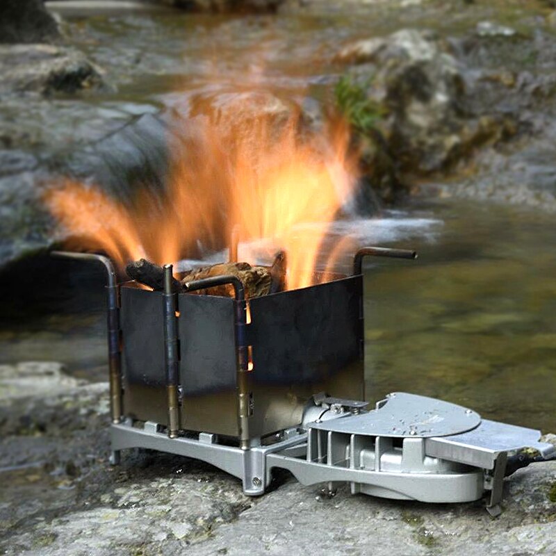 BRS 6000W Outdoor Wood Burning Stove Foldable Fire... – Vicedeal