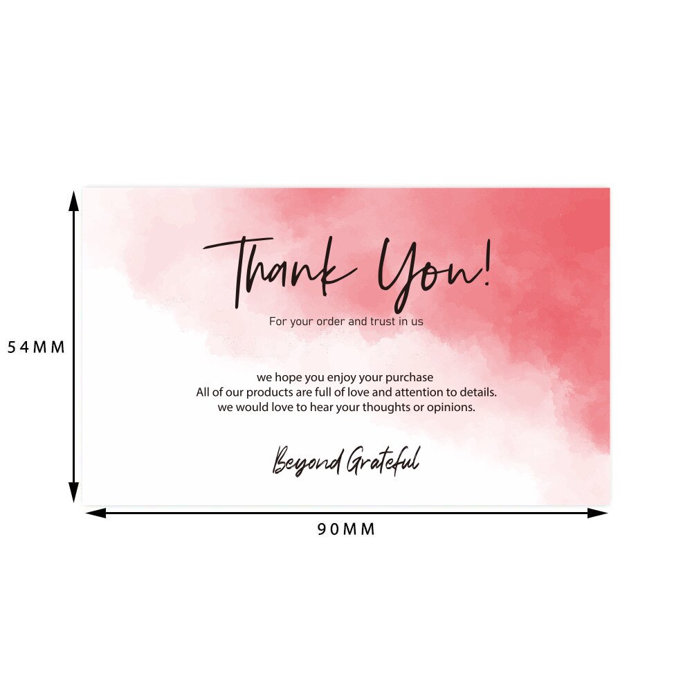 30/120PCS Thank You For Your Order Cards Beyond Gr... – Vicedeal