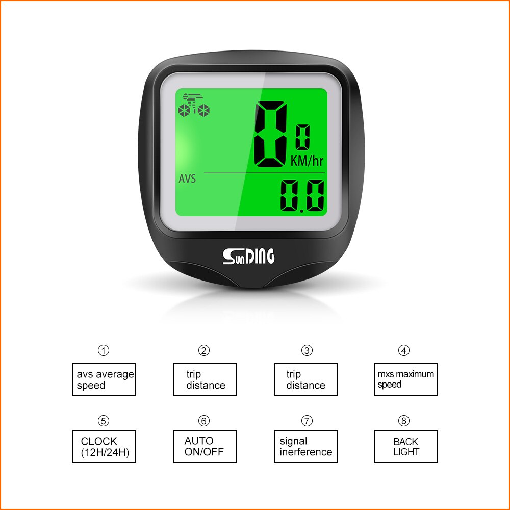 Sunding Fahrrad Computer Fahrrad Tacho Wireless Cy... – Vicedeal
